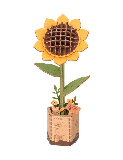 Rolife Rowood DIY Wooden Flower Sunflower 3D Wooden Puzzle TW011 – MetaLife