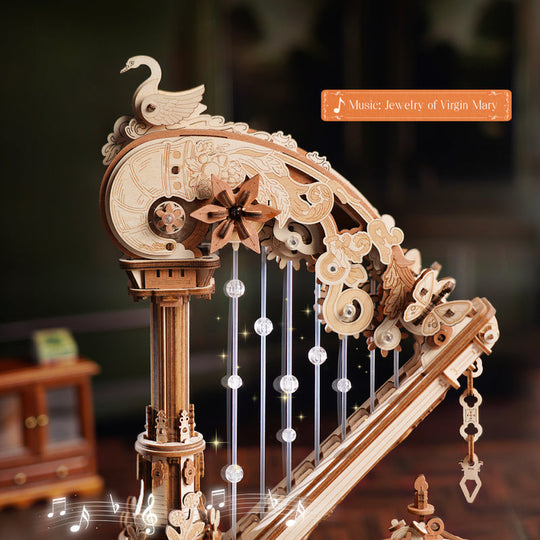 ROKR - Magic Harp Music Box Wooden 3D Puzzle AMK71 – MetaLife