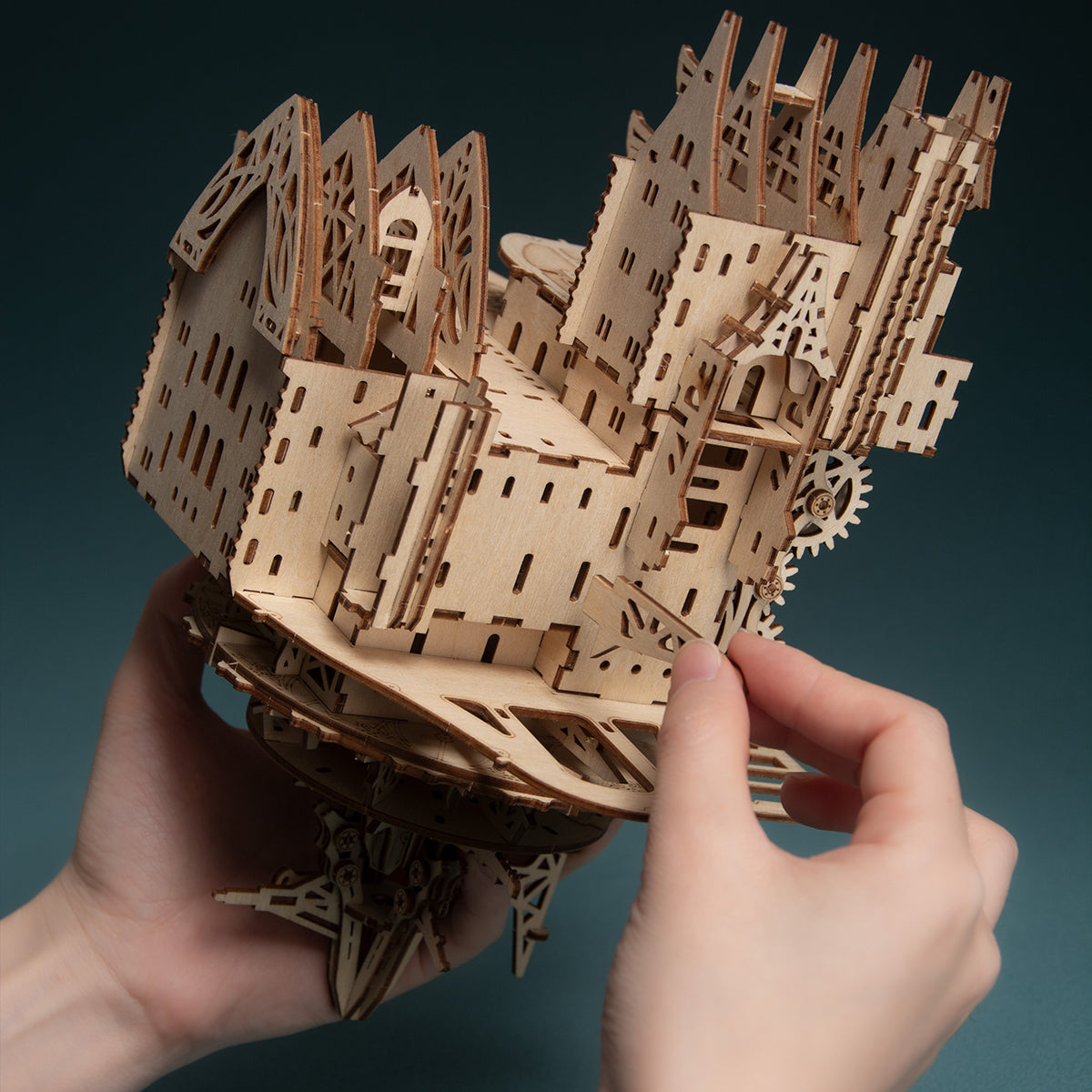 HowCat Fantasy Steam Castle 3d Wooden Puzzle [PRE-ORDER] – MetaLife
