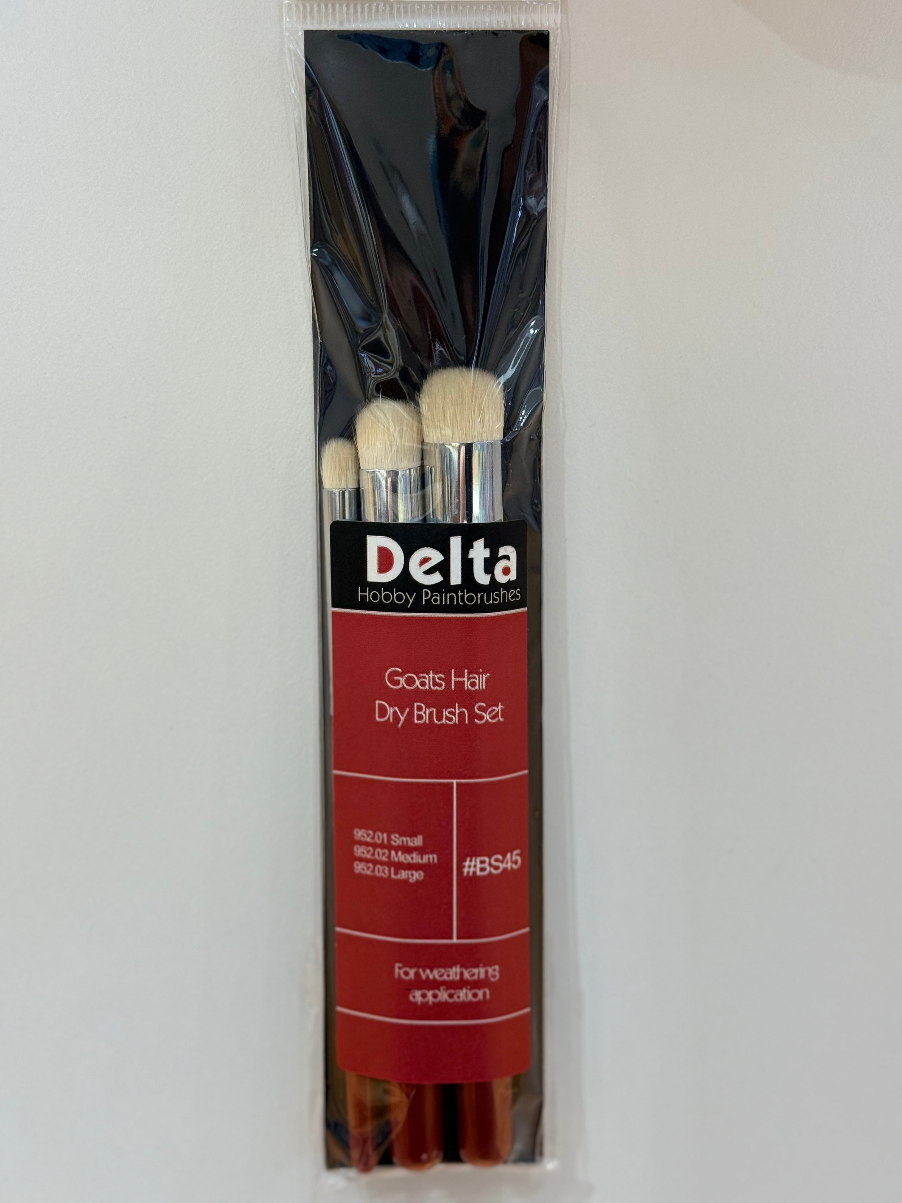 Delta Hobby Paint Brushes - Goats Hair Dry Brush Set BS45 – MetaLife